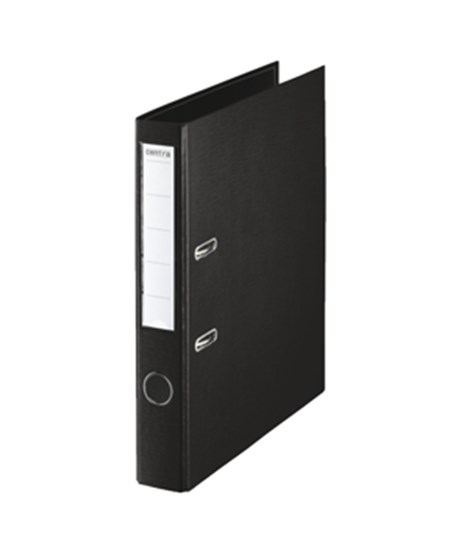Brevordner u/metalskinne PP A4 50 mm sort